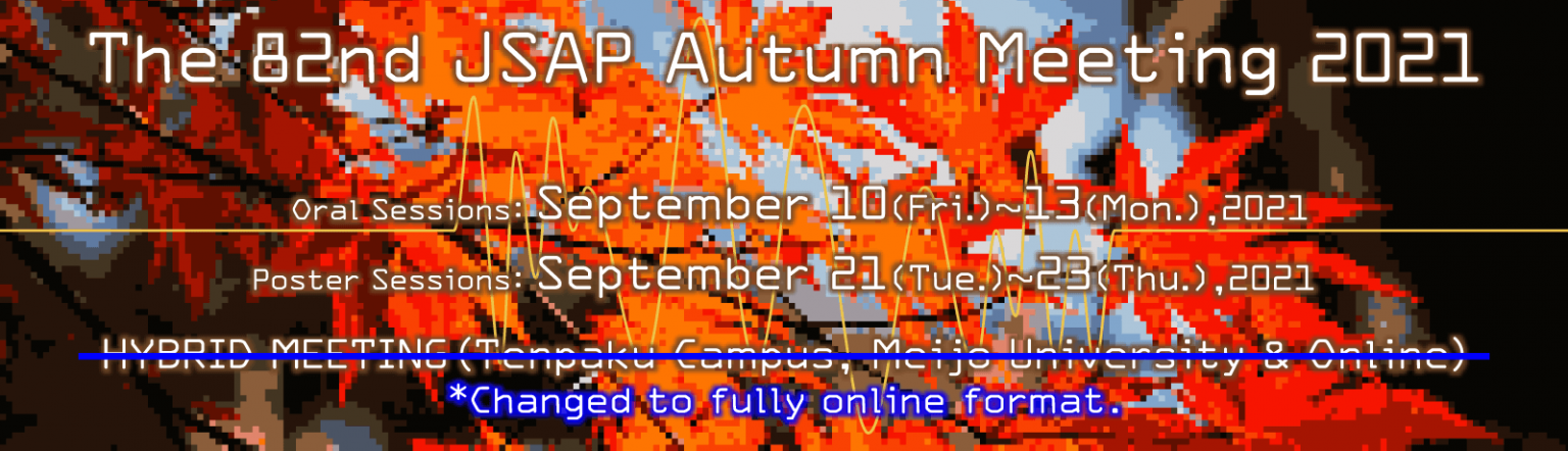 Home | The 82nd JSAP Autumn Meeting 2021
